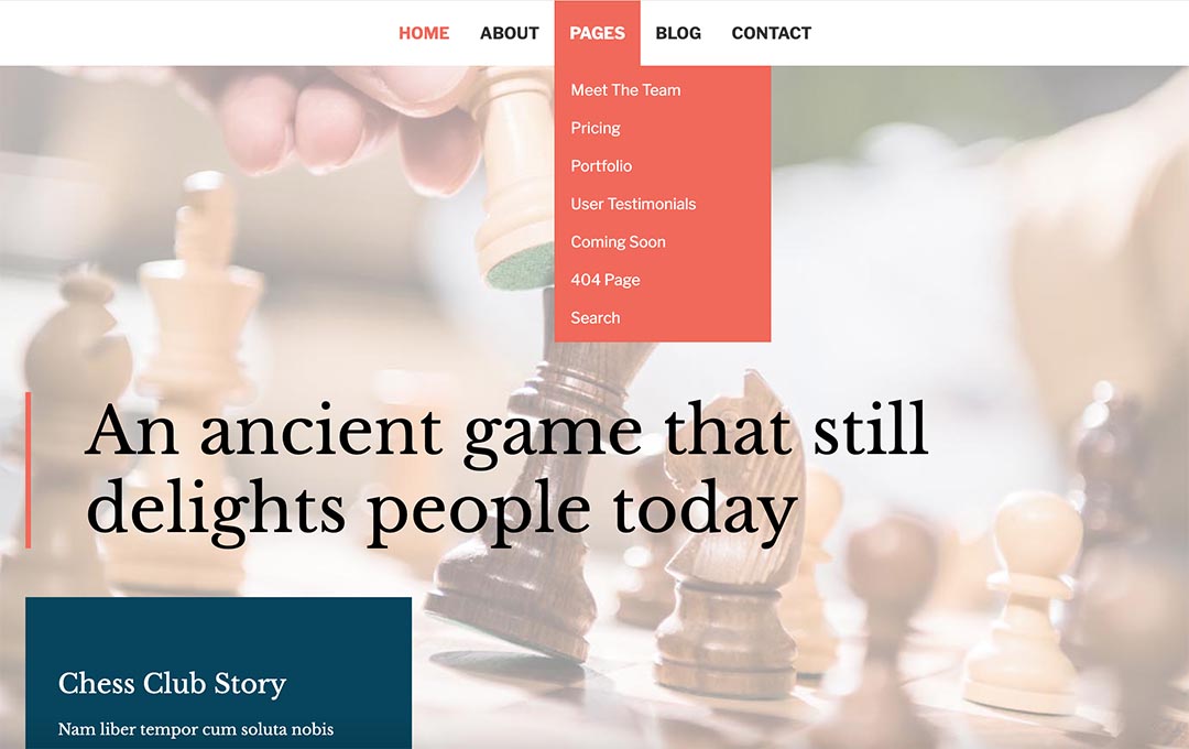 Chess Template - Joomla Templates - Hot Themes