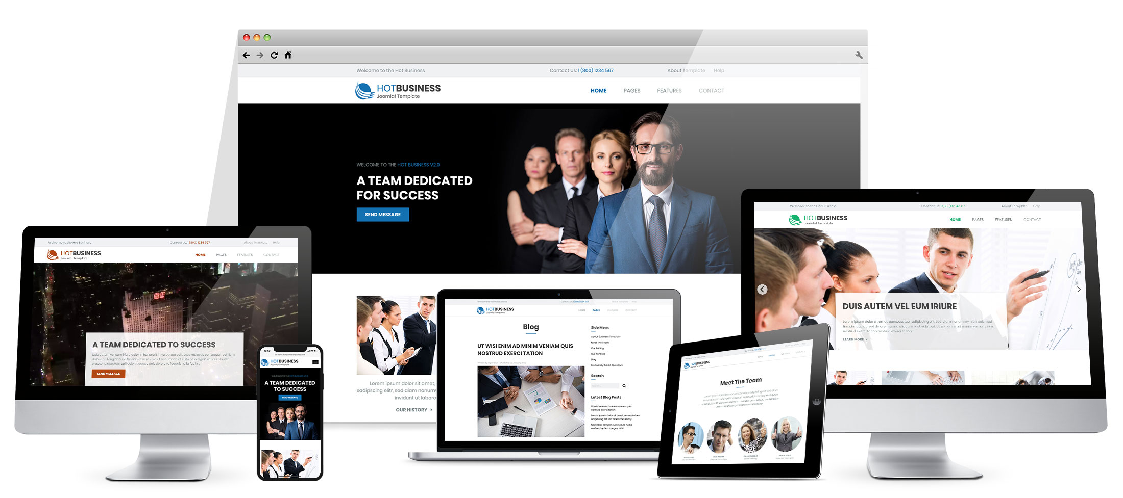 Business Joomla Template - Hot Business - Hot Themes