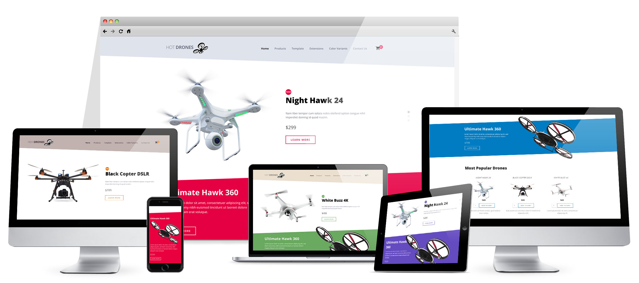Drones Template - Hot Themes