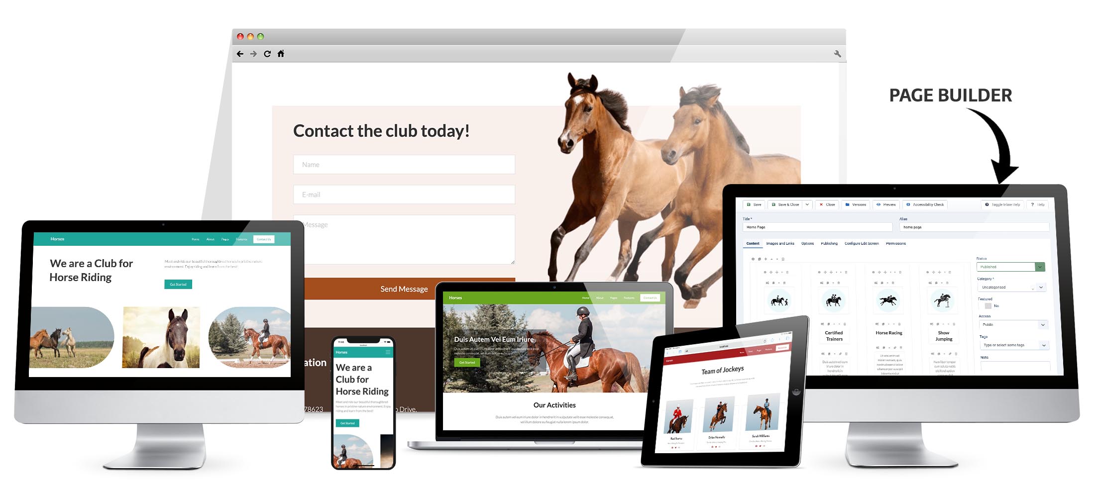 Horses - Horse Riding Joomla Template - Hot Themes