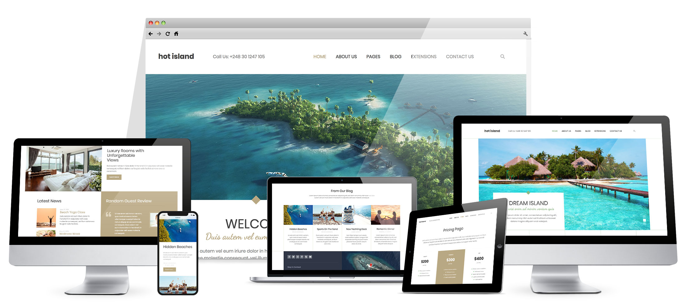 Island Template for Joomla - Hot Themes