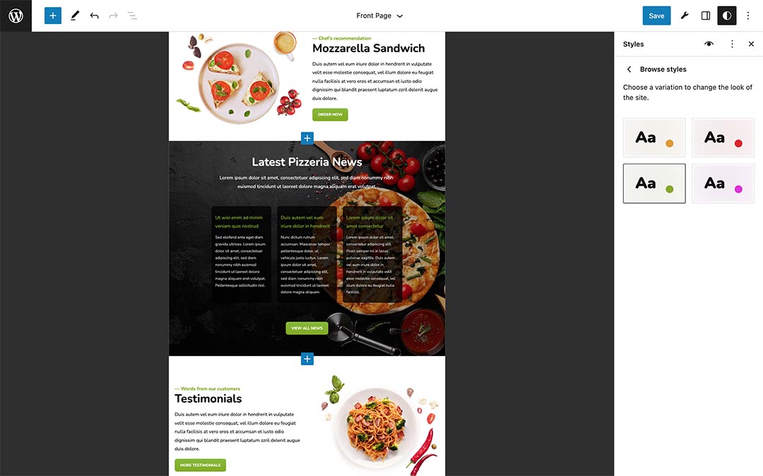 Pizzeria WordPress Block Theme - Hot Themes